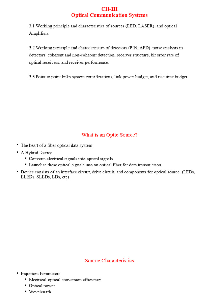 CH-III Ofc | PDF | Laser | Laser Diode
