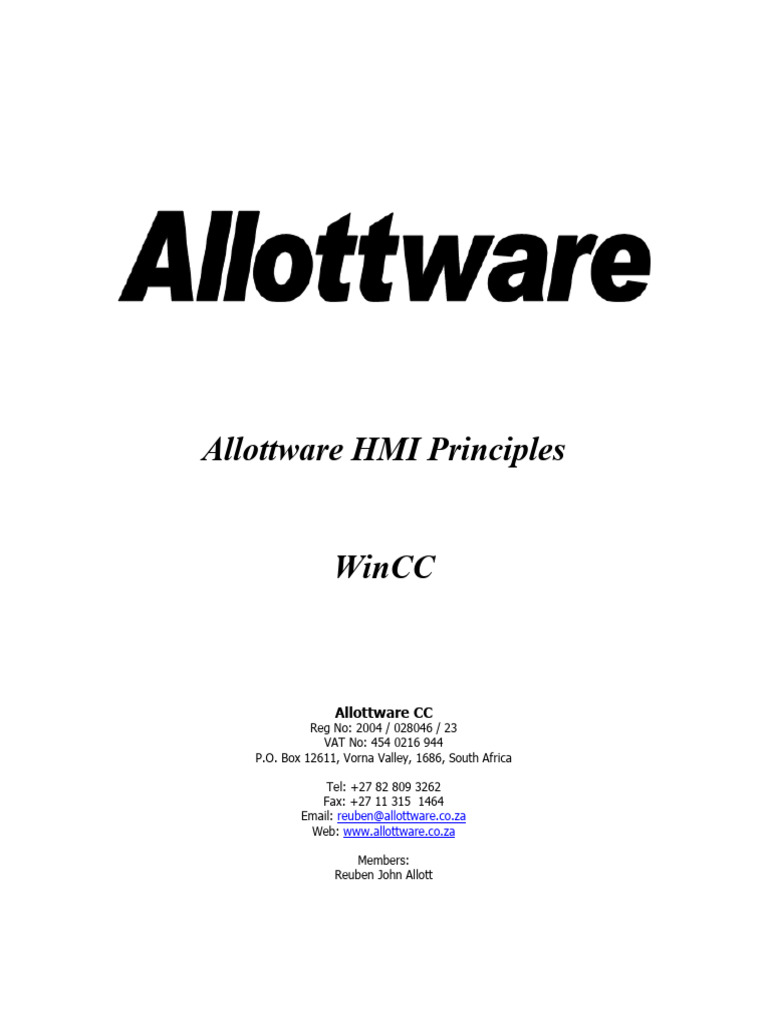 WinCC HMI Guide for Engineers | PDF | Menu (Computing) | User Interface