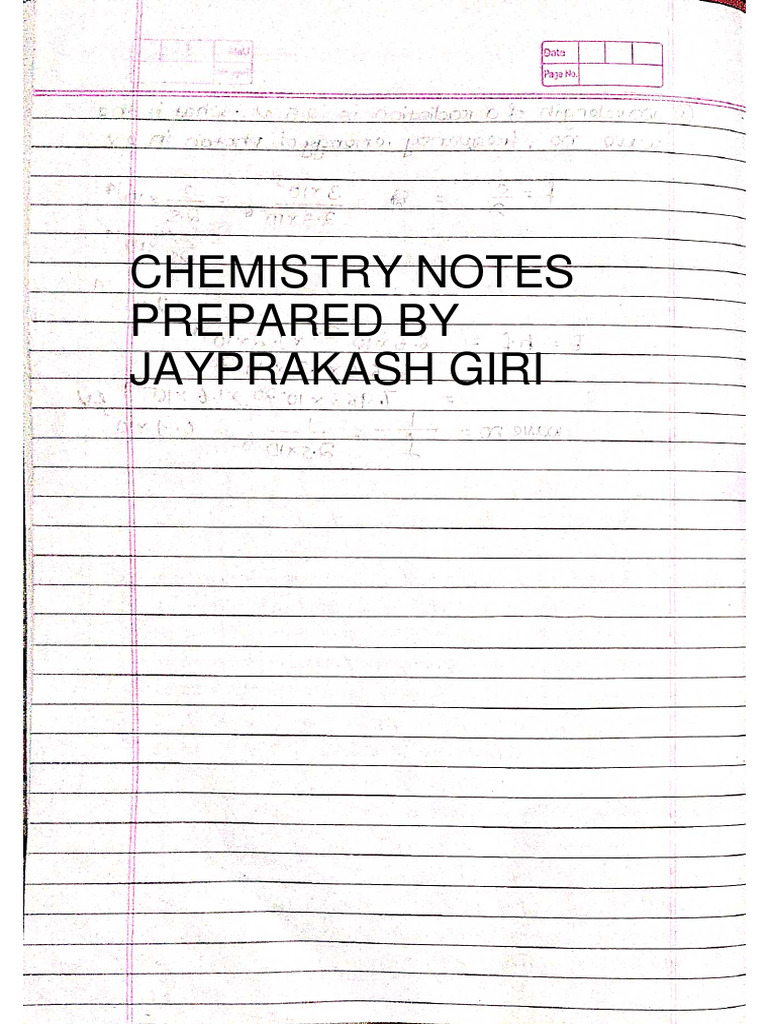 Chemistry Notes | Download Free PDF | Dye | Drugs