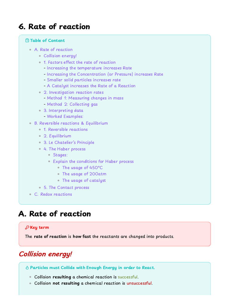 Factors Affecting Reaction Rates | PDF | Reaction Rate | Chemical Reactions