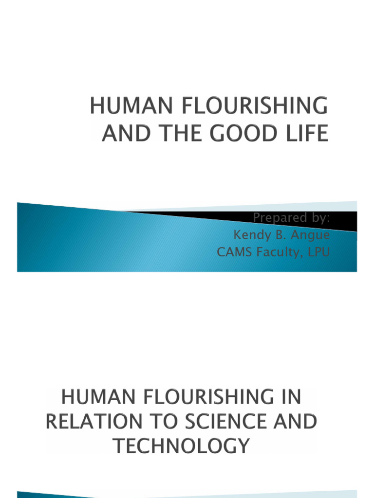Sts-Human Flourishing and The Good Life | PDF | Happiness | Psychology
