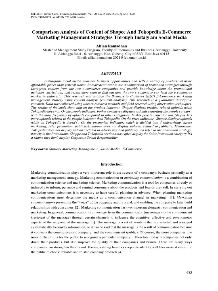 Shopee Tokped Analysis | PDF | E Commerce | Marketing