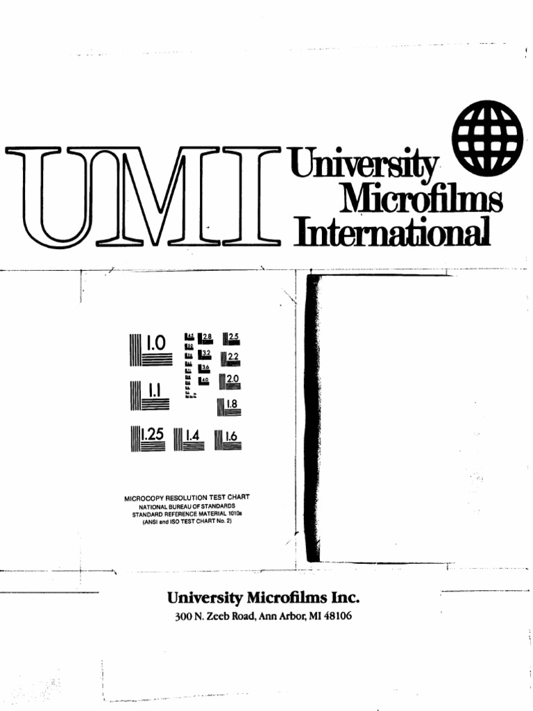 IM W Sity: Microfilms International | PDF