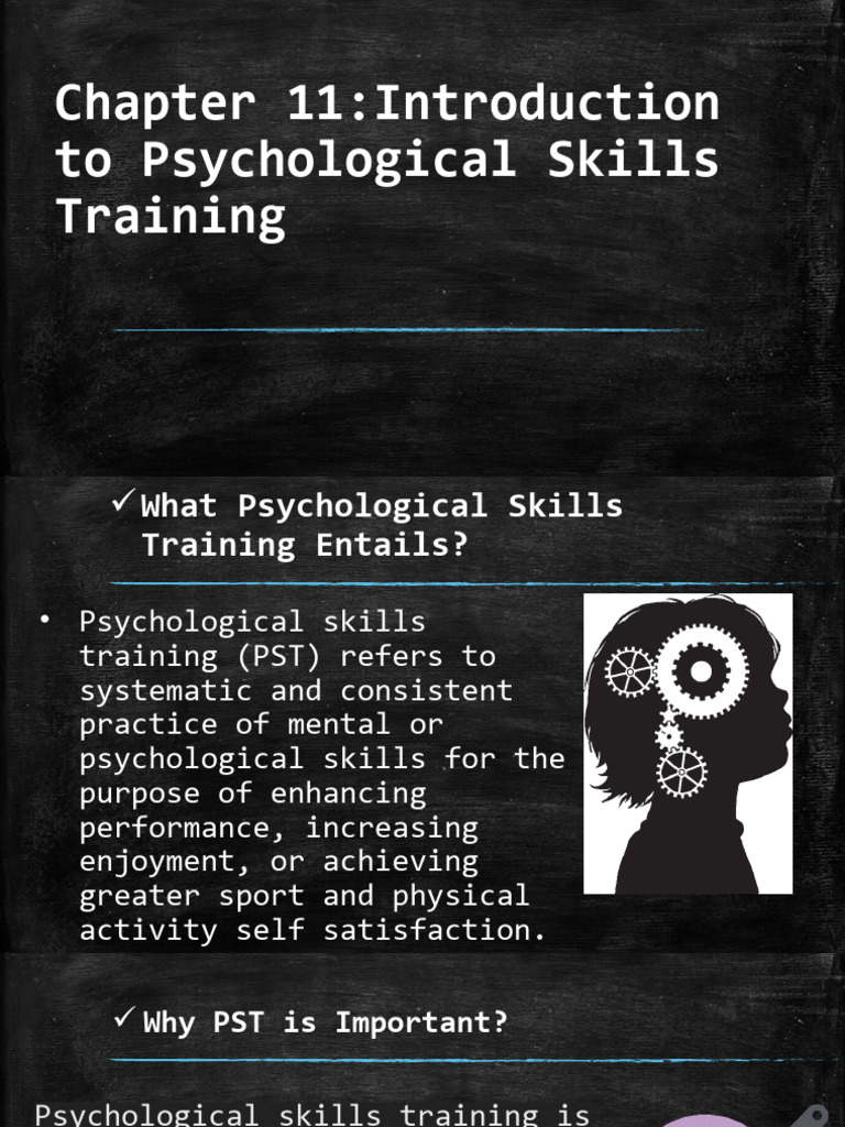Chapter 11 Introduction To Psychological Skills Training | PDF ...