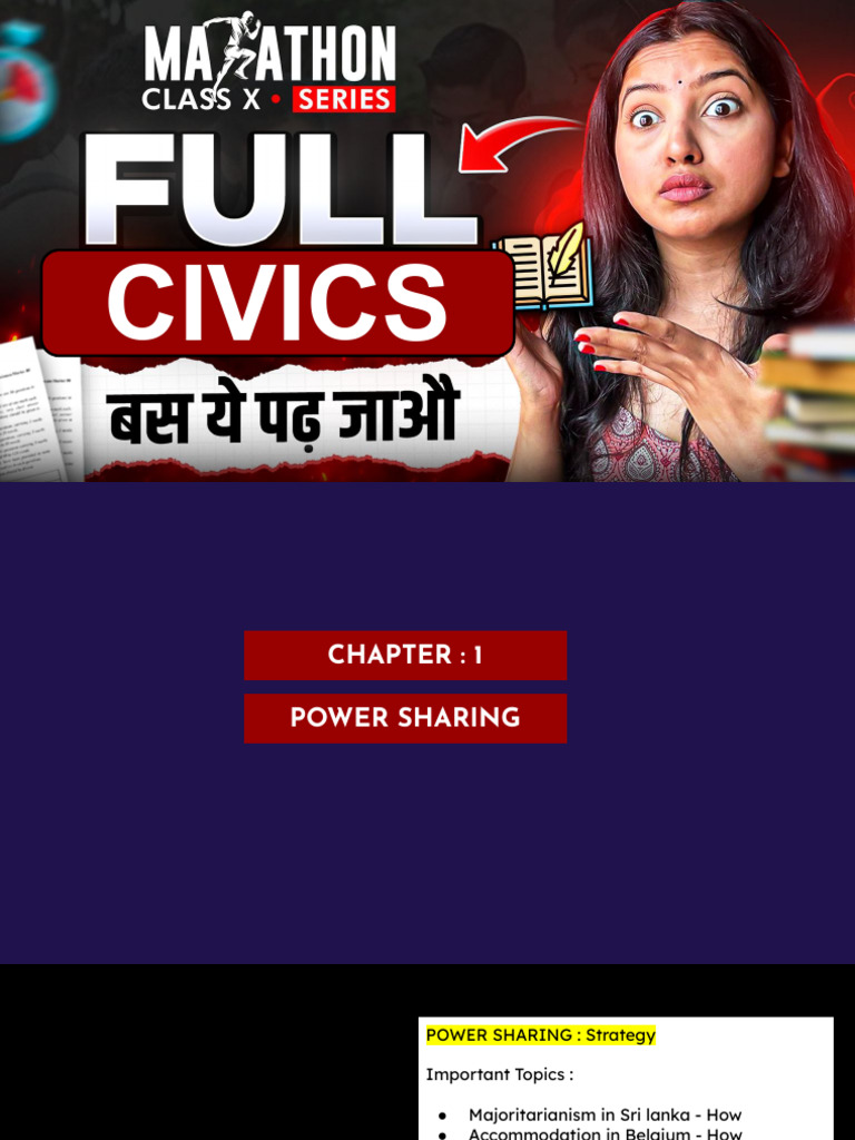 Full Civics Class 10 Revision Notes | PDF | Caste | Woman