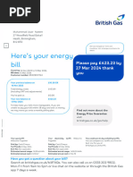 Example UK Electricity Bill | PDF