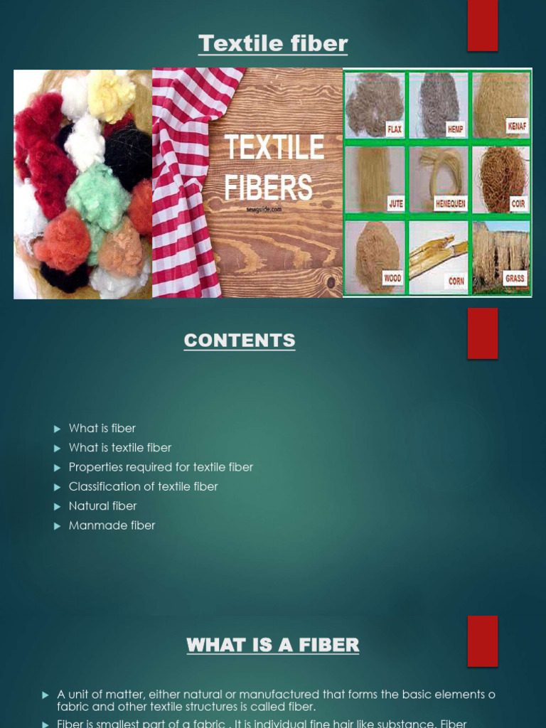 Textile Fiber | PDF | Textiles | Fibers