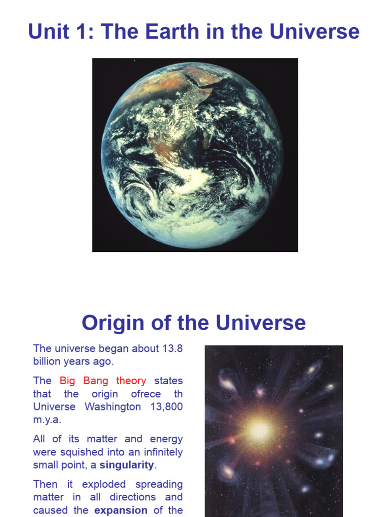 Origin and Formation of the Universe | PDF | Solar System | Planets