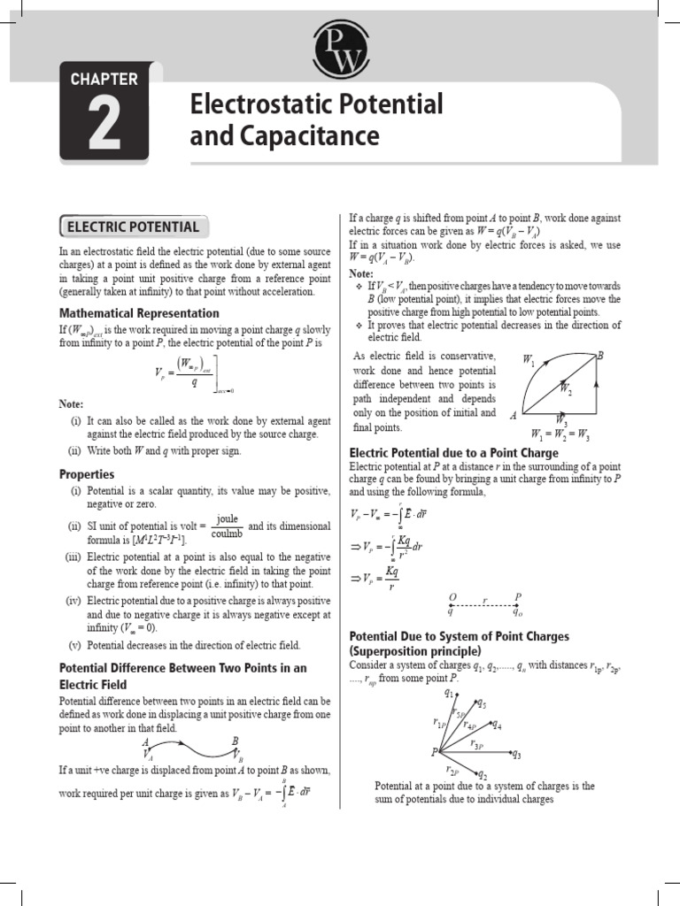 661df9c117406d0018198d0b - ## - Chapter 02 - Electrostatic Potential and Capacitance Study ...