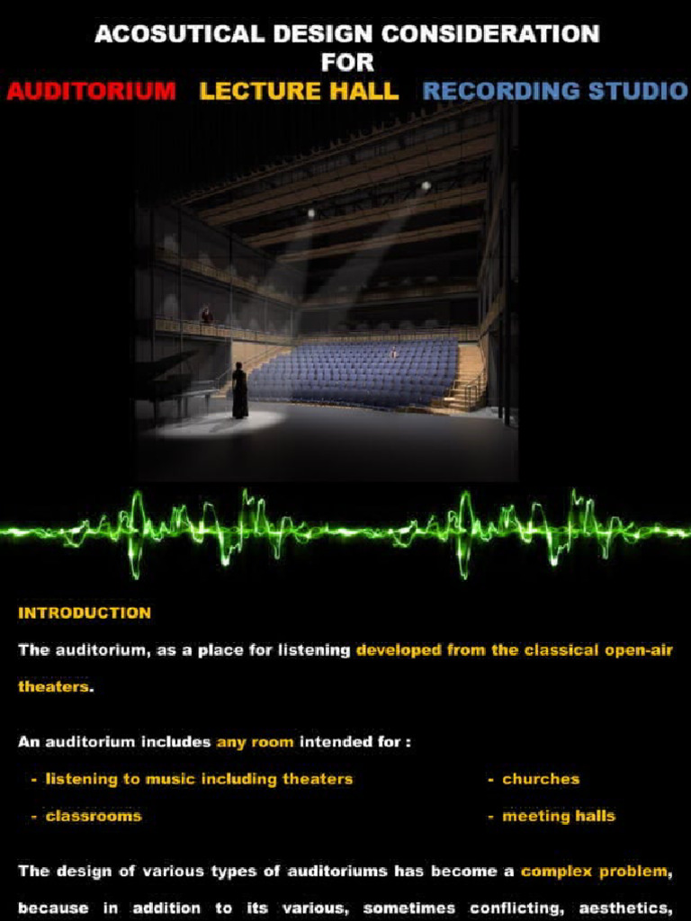 Acoustical Design Consideration | PDF