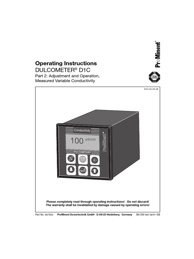 7.5 Quality Indicator (EC Meter) | PDF | Menu (Computing) | Calibration