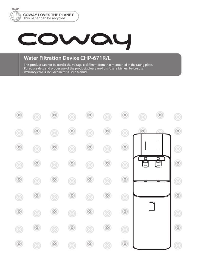 Manual Coway Core | PDF | Water Purification | Filtration