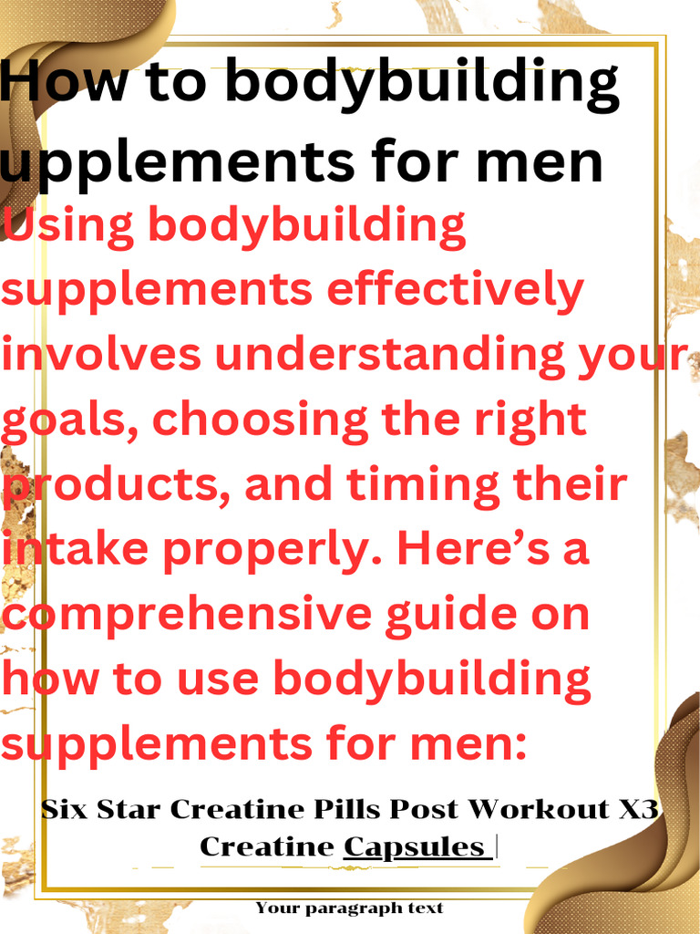 Best Body Builder Supliment | PDF | Dietary Supplements | Nutrition