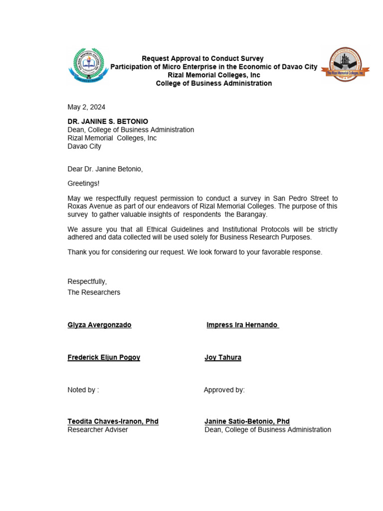 Approval Letter for DEAN | PDF