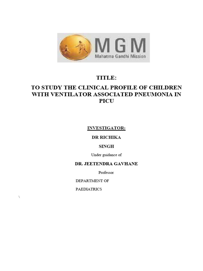 Thesis + Protocol Mixed | PDF | Clinical Medicine | Medical Specialties