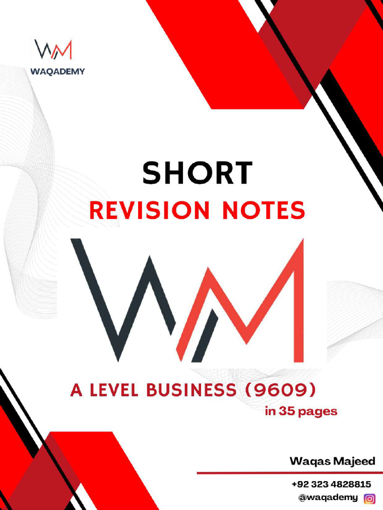 A2 Short Revision Notes-1 | PDF | Leadership | Currency Appreciation ...