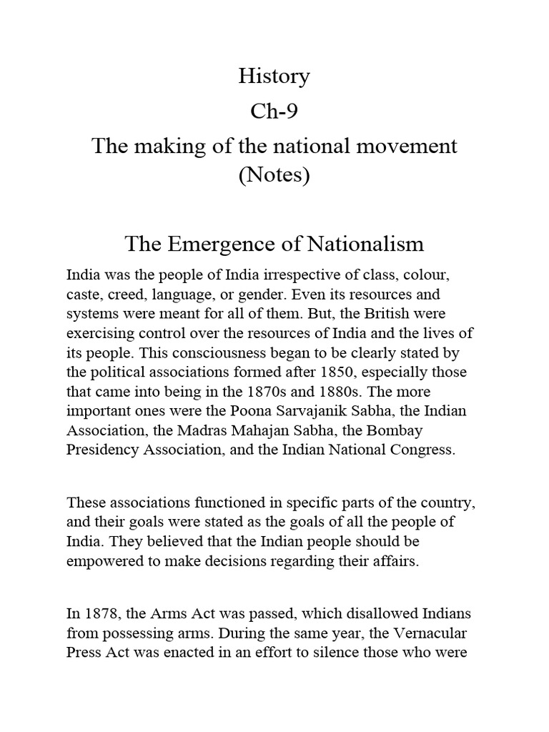 Ch-9 Making of The National Movement | PDF | British Raj | Mahatma Gandhi