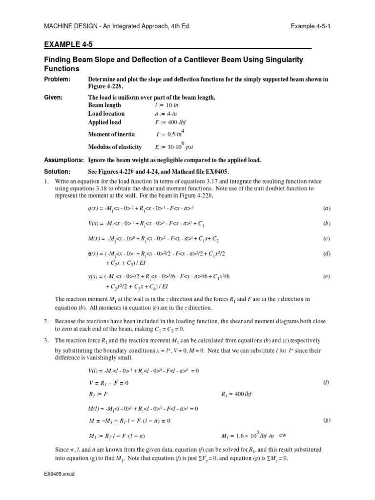 EX0405 | PDF | Beam (Structure) | Mechanical Engineering