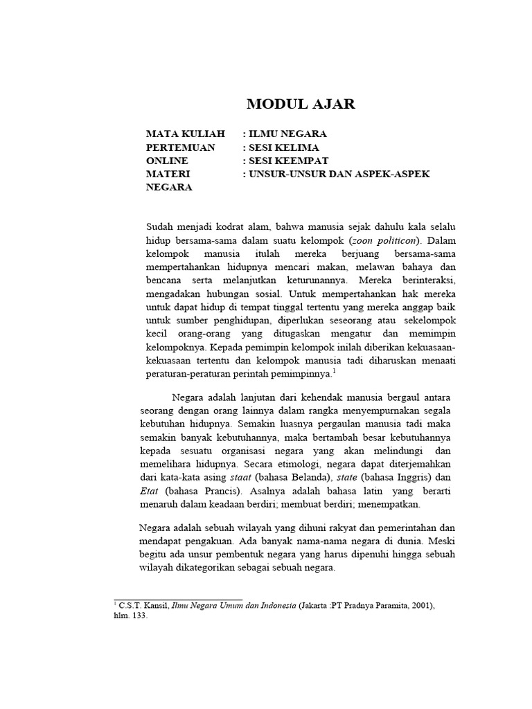 Modul - Perkuliahan Sesi 5 | PDF