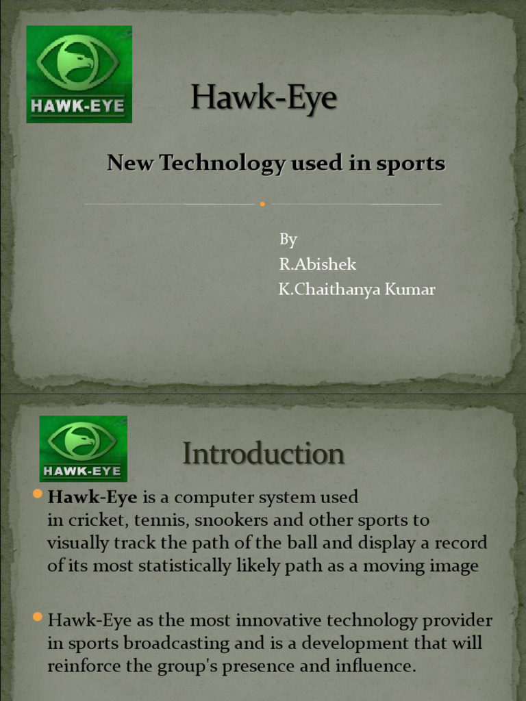 Innovative Hawk-Eye Technology in Sports | PDF | 3 D Computer Graphics ...