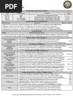 IIM CV Template | PDF