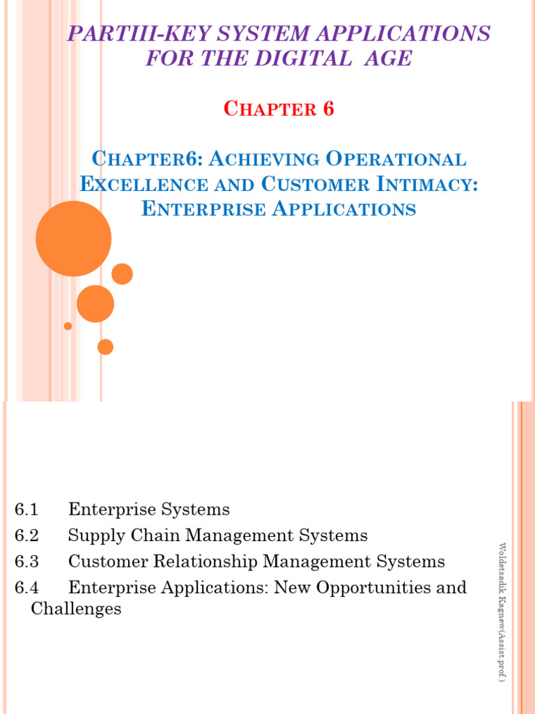 Chapter 6 MIS | PDF | Supply Chain | Customer Relationship Management