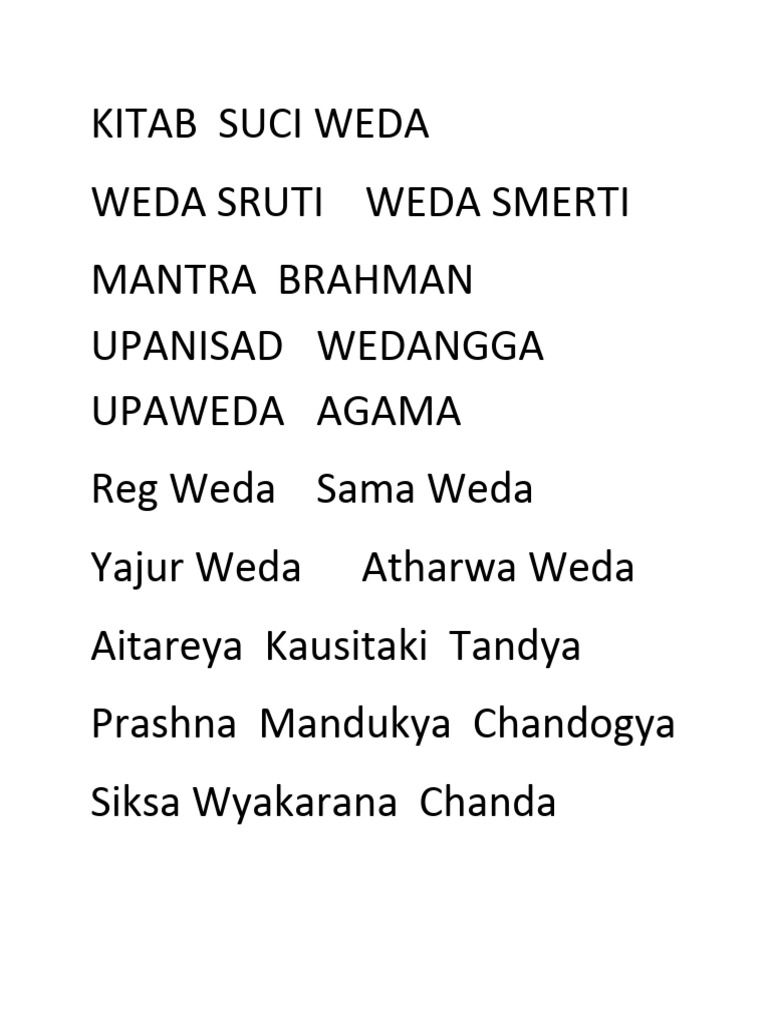 Kitab Suci Weda | PDF