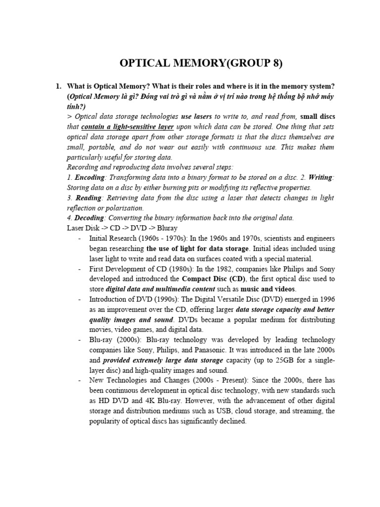 Understanding Optical Memory Systems | PDF | Computer Data Storage | Compact Disc
