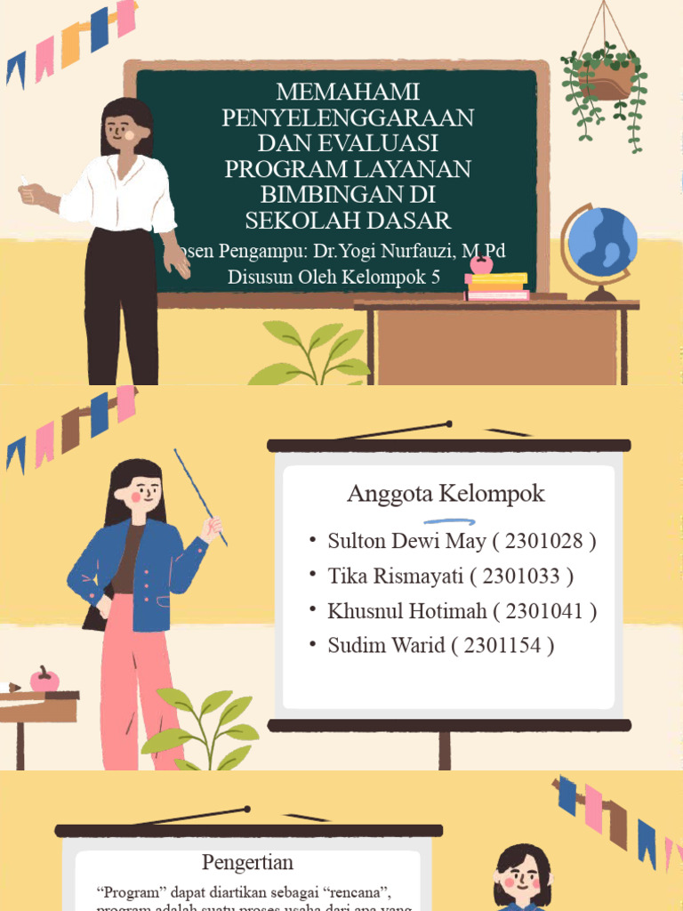 Memahami Penyelenggaraan Dan Evaluasi Program Layanan Bimbingan Di Sekolah Dasar | PDF | Karier ...