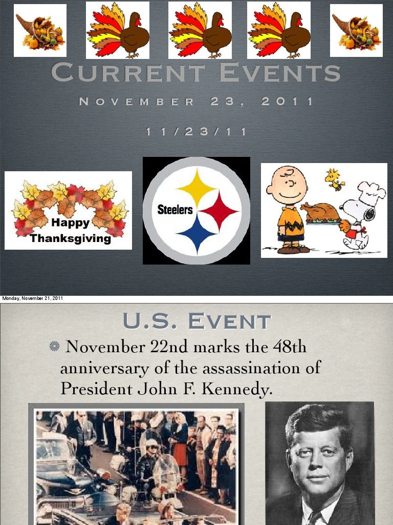 Current Events Summary: Nov 23, 2011 | PDF | Travel