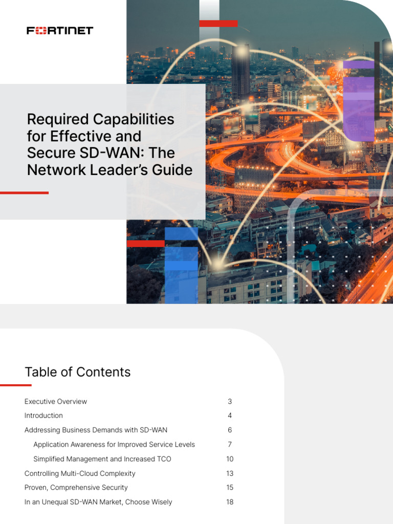 Essential Features for Secure SD-WAN | PDF | Computer Network | Cloud Computing