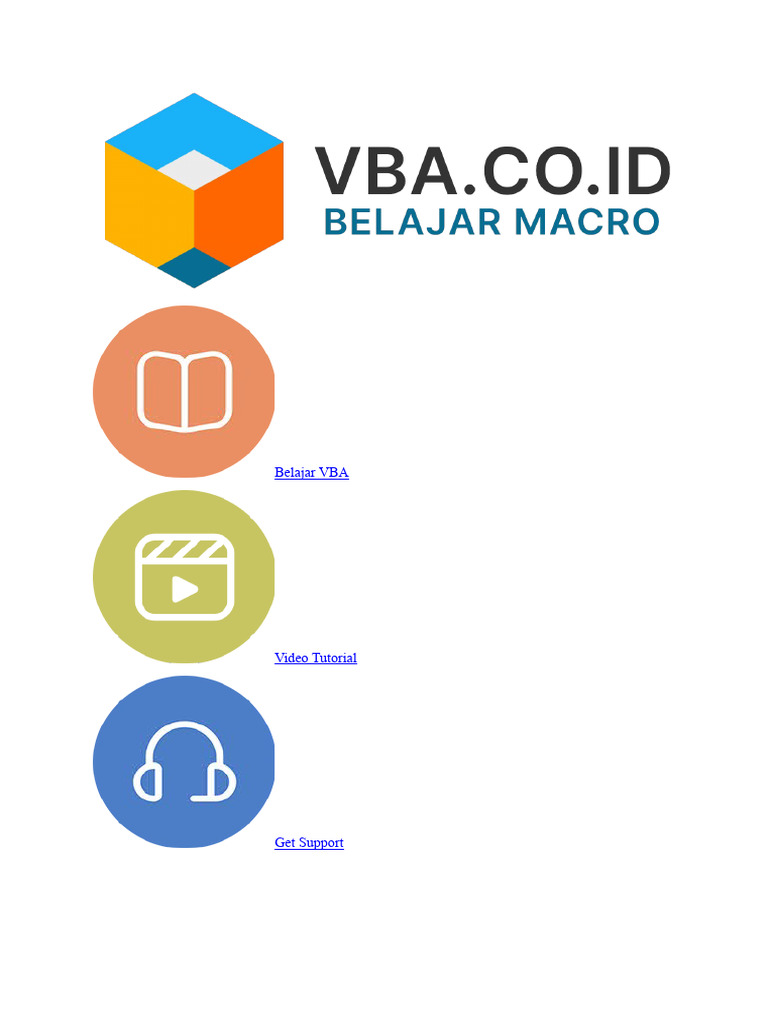 Belajar VBA - UI Design | PDF | Computing