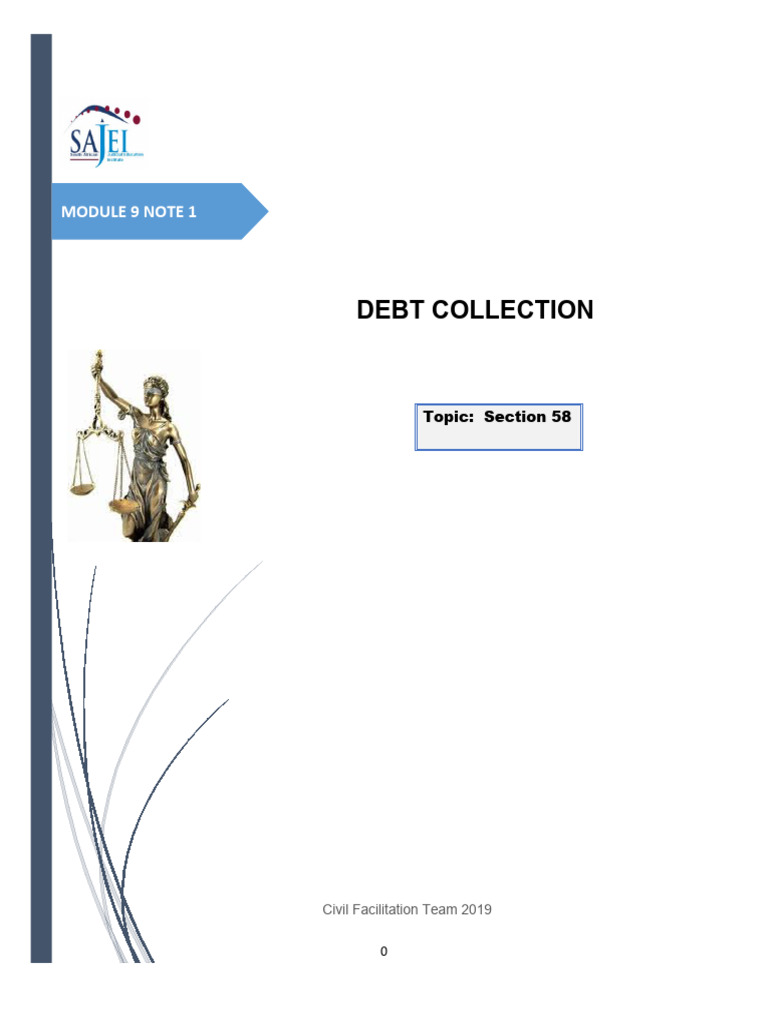Debt Collection Module Overview | PDF | Judgment (Law) | Credit