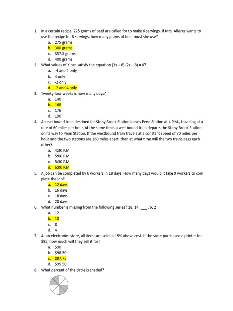 CSE Quiz-With-Answer | PDF | Mathematics