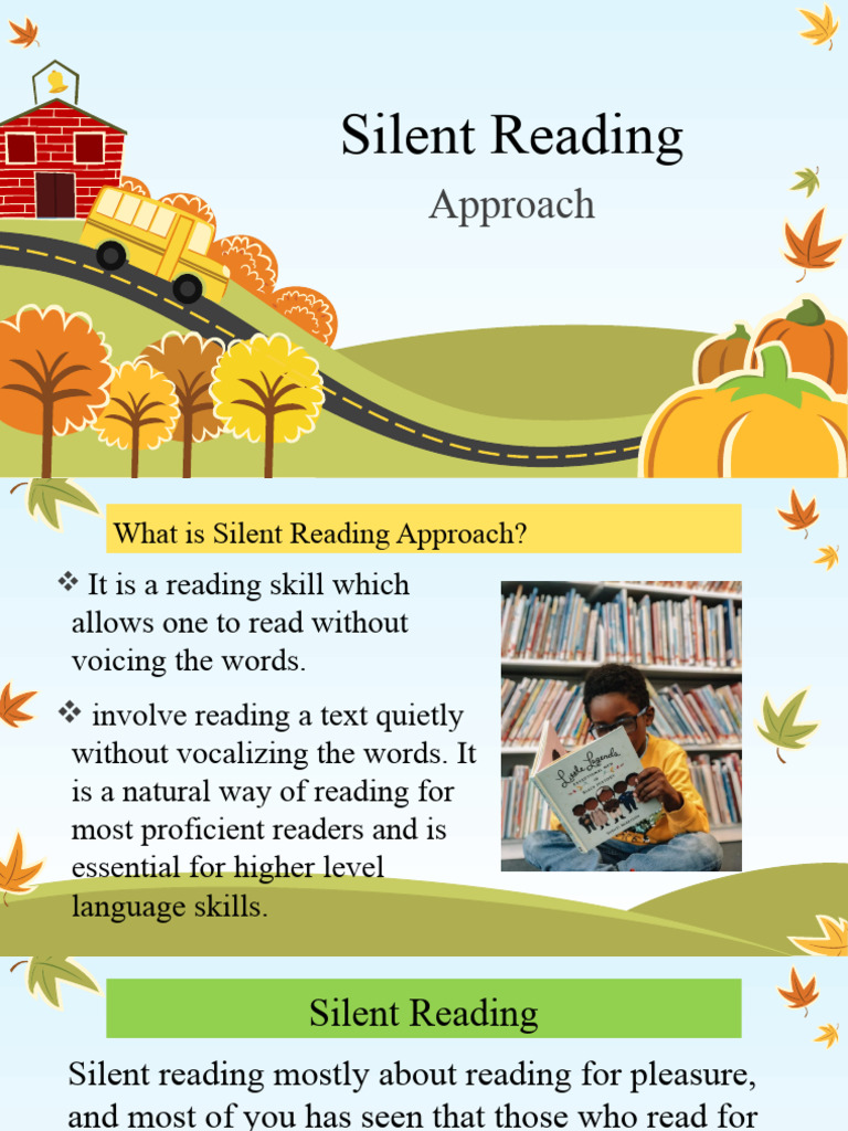 Silent Reading Approach Orig | PDF | Reading Comprehension ...