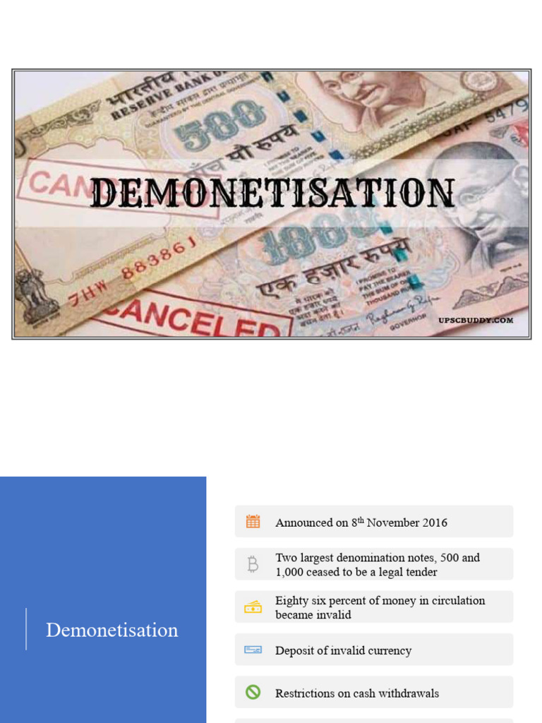 Business Env. (Demonetization) | PDF
