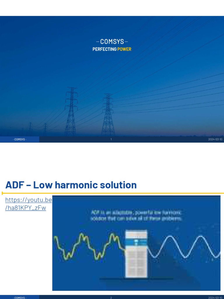 Comsys ADF: Efficient Harmonic Solutions | PDF | Battery Charger | Electrical Engineering