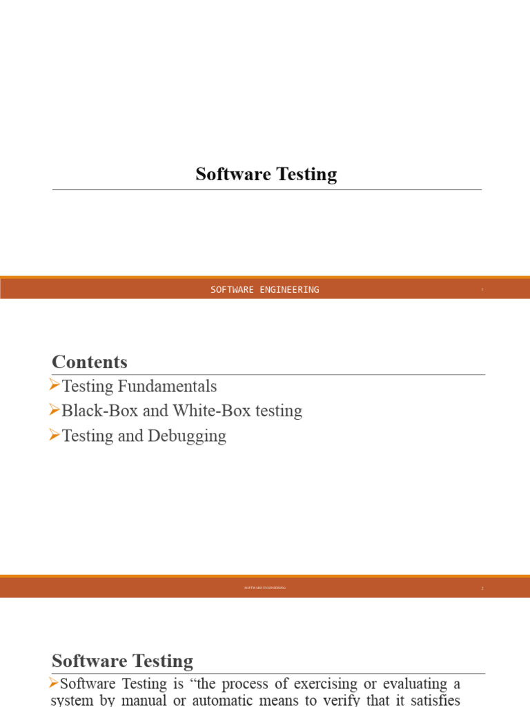 SE Testing | PDF | Software Testing | Software