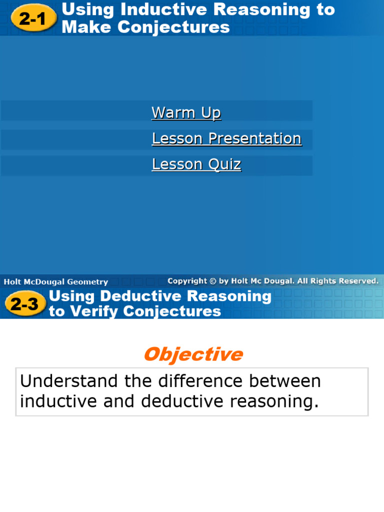 Inductive&Deductive Reasoning | PDF | Conjecture | Deductive Reasoning