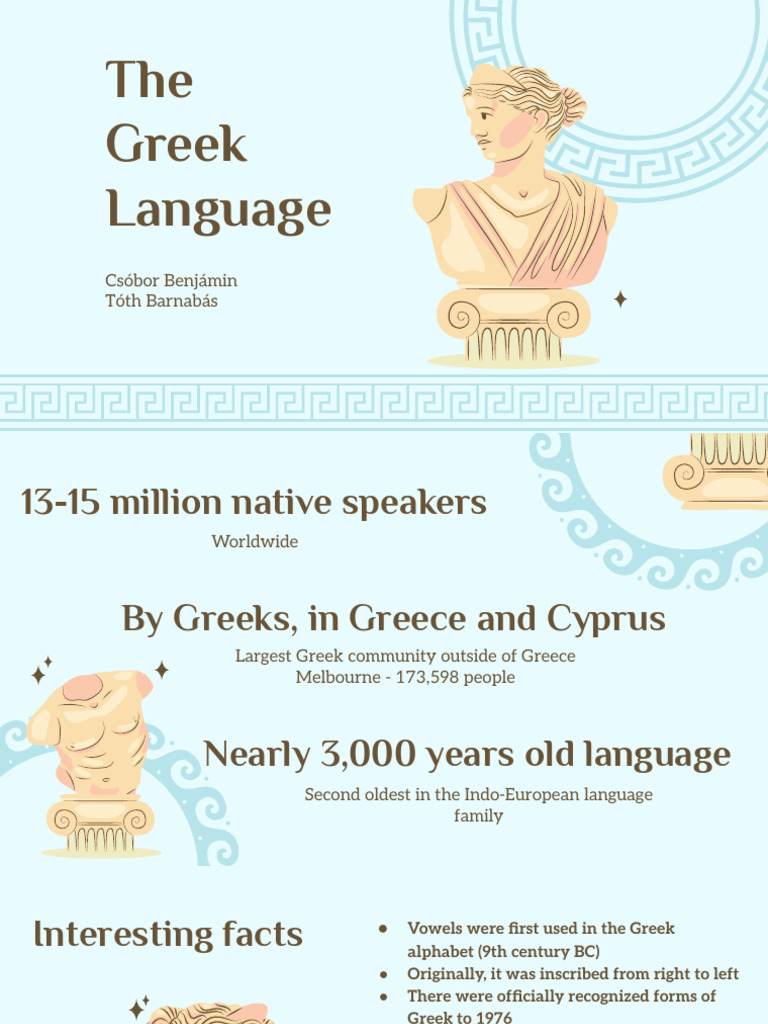Facts About the Greek Language | PDF