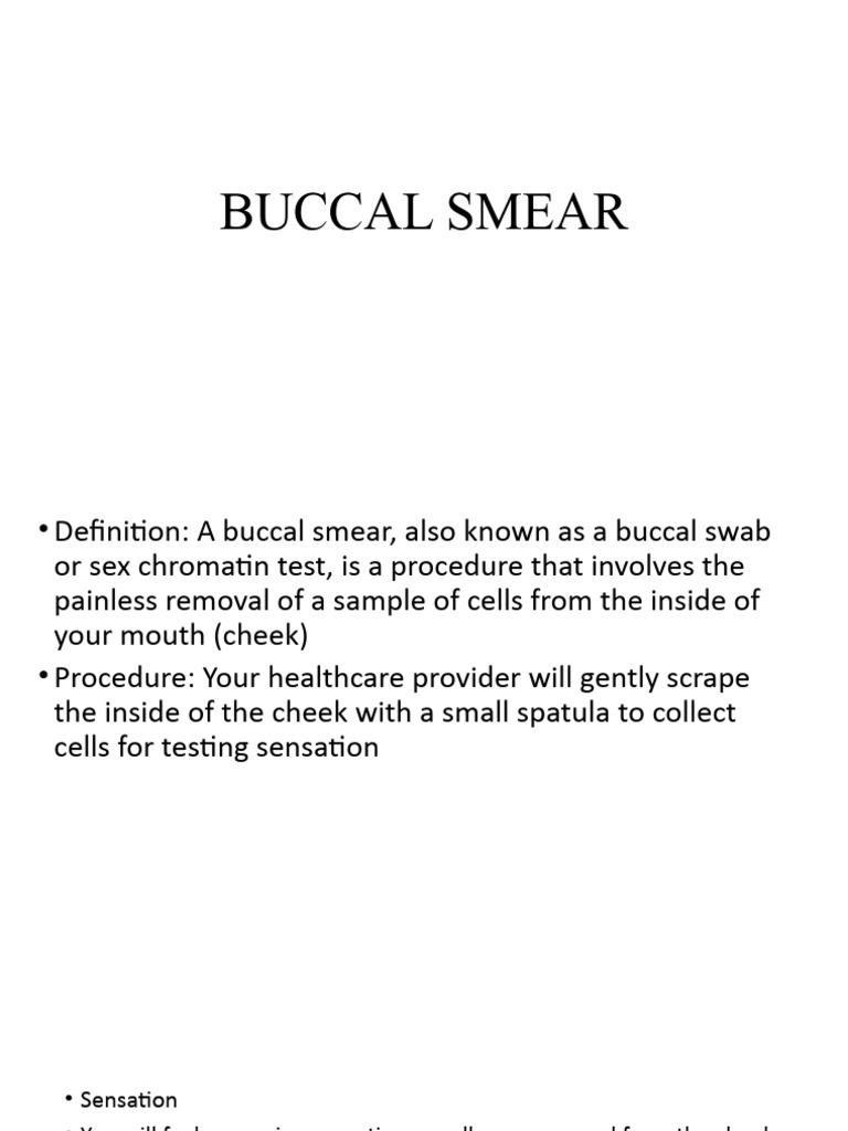 Buccal Smear - Lyonization | PDF | Clinical Medicine | Genetics