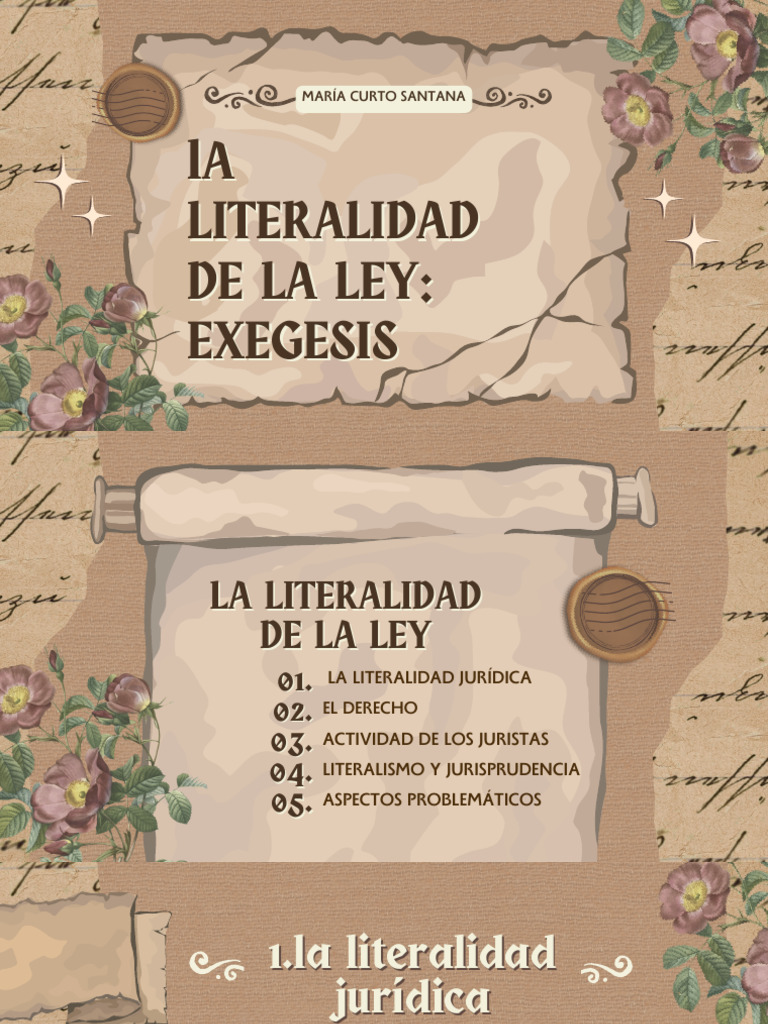 Literalidad y Exégesis Jurídica | PDF | Juez | Caso de ley