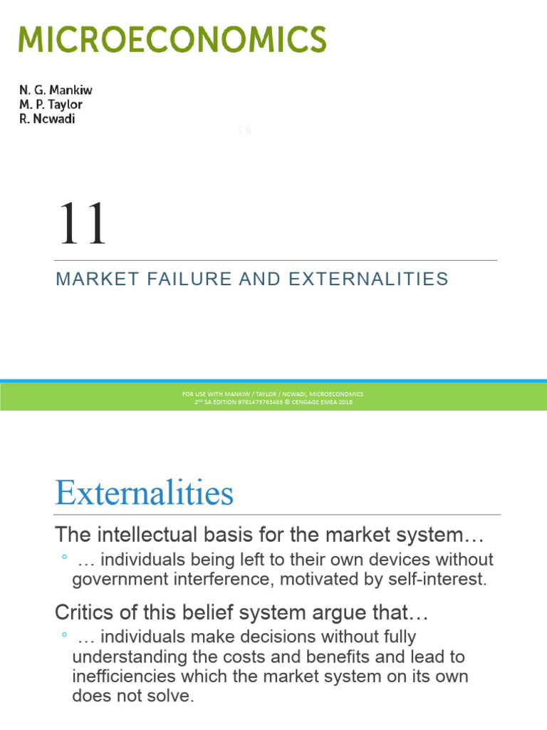 Understanding Market Failure & Externalities | PDF | Externality ...