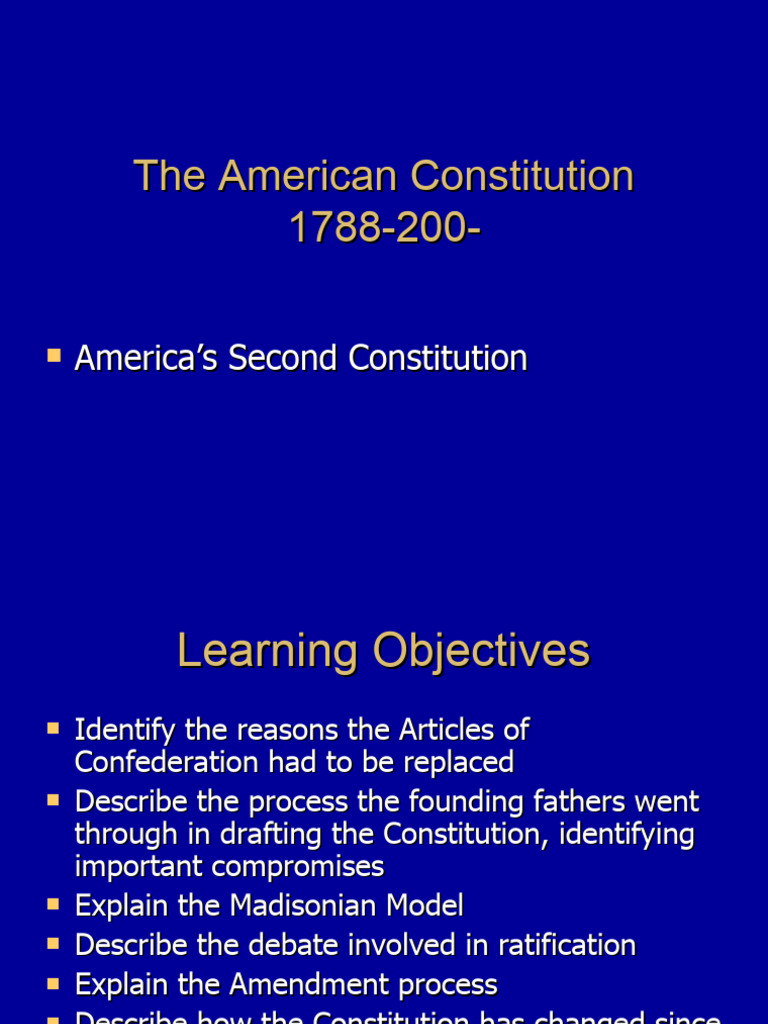 American Constitution | PDF | United States Bill Of Rights | Constitution