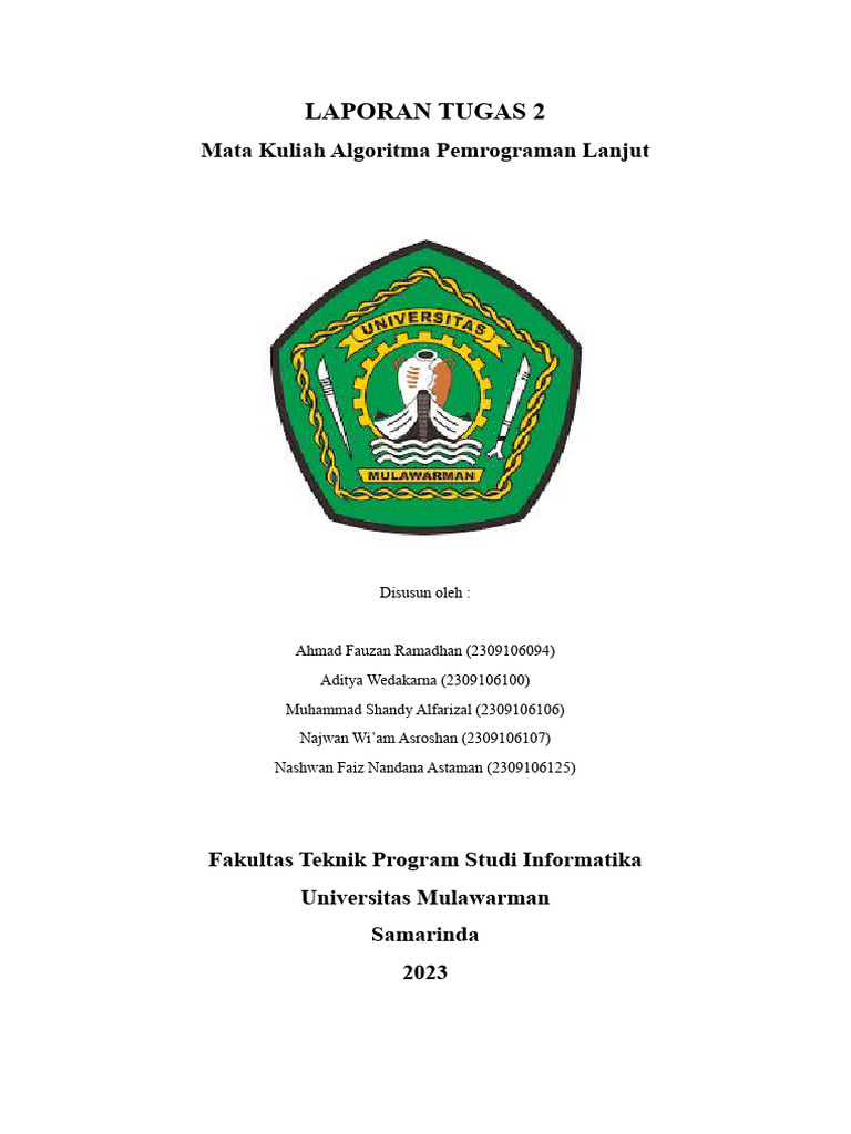 Laporan Tugas Apl 2 | PDF