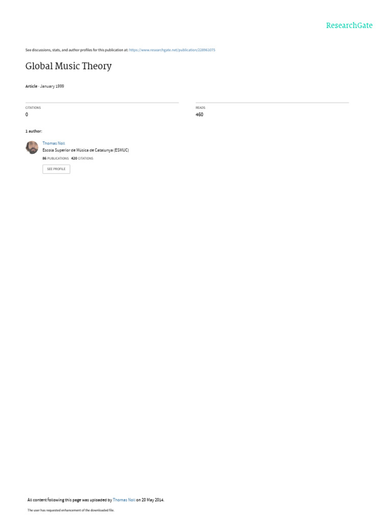 Global Music Theory | PDF | Theory | Mathematics