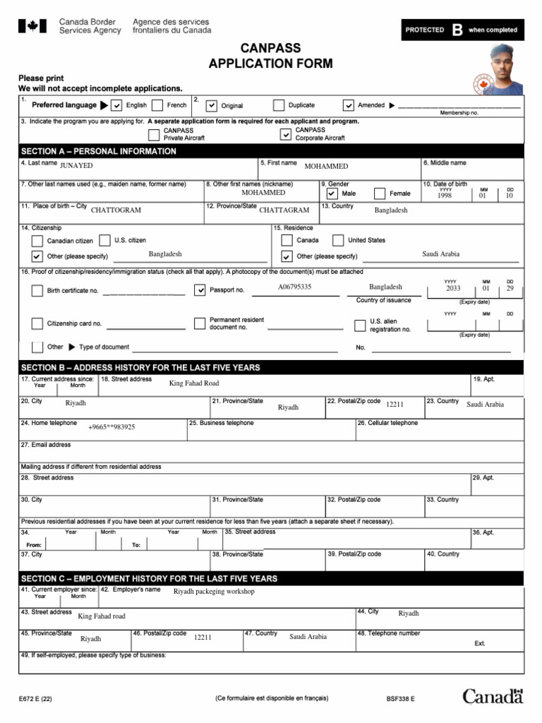 Application Formet | PDF | Credit Card | Citizenship Of The United States