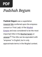 Mughal Dynasty Family Tree Overview | PDF | Central Asian People ...