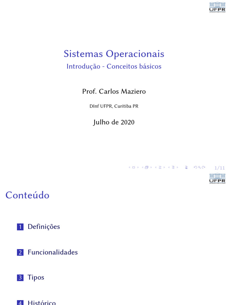 Sistemas Operacionais - Introdução - Conceitos Básicos | PDF | Sistema ... Sistemas Operacionais - Introdução - Conceitos Básicos | PDF | Sistema ...