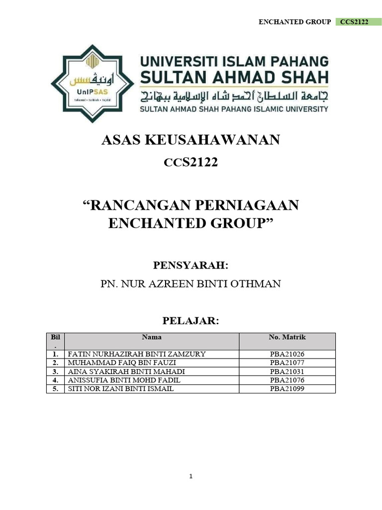 Enchanted Group Business Proposal | PDF
